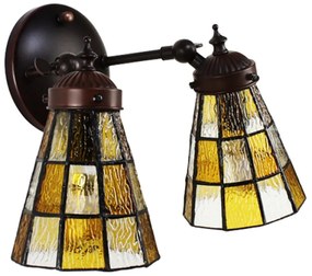 Nástěnná lampa Tiffany Anki – 30x23x23 cm