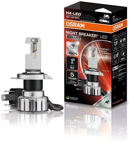 Led autožárovka osram night breaker led smart h4 pro motocykly, +330% více jasu