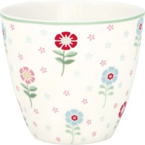 GREEN GATE Latte cup Noella White 300 ml, multi barva, porcelán 300ml