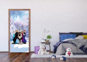 Dětská vliesová fototapeta na zed' Ledové Království Zimní Les, Disney | 90 x 202 cm | DFTDNV 5481