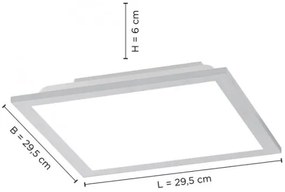Leuchten Direkt 14754-21- LED Stmívatelné stropní svítidlo FLAT LED/20W/230V +DO