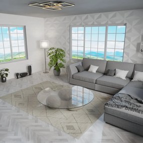 JUTEX Kusový koberec LUCIA 2255 160 bílý BARVA: Bílá, ROZMĚR: 80x150 cm