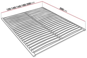 Lamelový rošt Start, 200x200cm