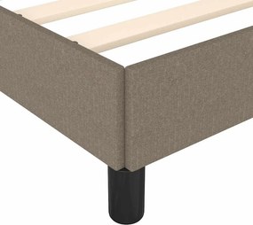 Rám postele bez matrací taupe 120x190 cm textil 3269635