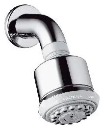 Hansgrohe Clubmaster - Horní sprcha se sprchovým ramenem 3jet, EcoSmart, chrom 26606000