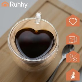 Ruhhy Termální sklo 240ml - Ruhha srdce 26906