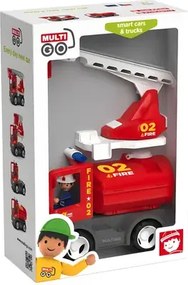 EFKO Hasičský set Igráček MultiGO FIRE / Auto s cisternou, žebříkem a