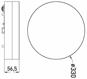LED Koupelnové stropní svítidlo LED/30W/230V 3000/4000/6000K pr. 33 cm IP44