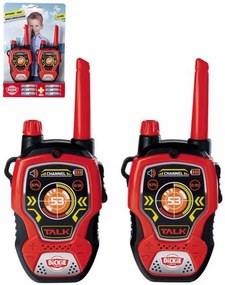 DICKIE Vysílačky dětské Walkie Talkie 2,4GHz 16cm set 2ks na baterie d18195