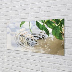 akrylový obraz pokles stříkající vodě 125x50 cm