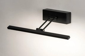 Nástěnné designové LED svítidlo nad zrcadlo Alfonso Black