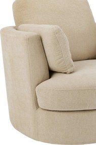 Béžové relaxační křeslo Swivel - 100*109*89cm