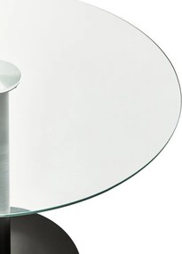 Kulatý jídelní stůl se skleněnou deskou ø 90 cm Metropolitan – Premier Housewares