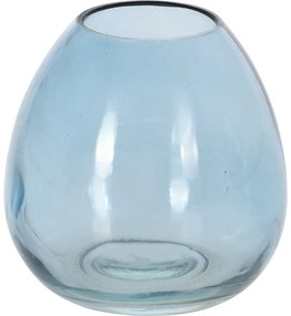 Skleněná váza Adda, sv. modrá, 11 x 10,5 cm