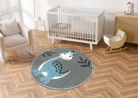 Dětský koberec Lima C880A šedý / tyrkysový