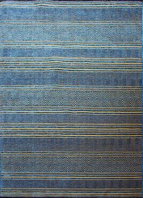 BE Koberec Saran G001 BLUE - modrý obdélníkový Rozměr: 60x100 cm