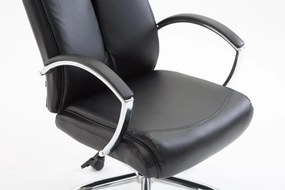 Kancelářská židle Vaud umělá kůže – černá