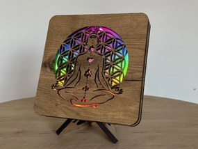 Li-Go "Čakry" lampa 19x19cm provedení povrchu: dub světlý