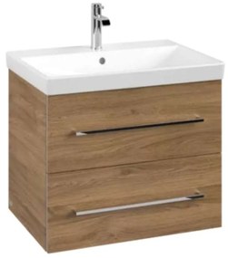 Villeroy & Boch Avento - Umyvadlová skříňka, 63x51x45 cm, 2 zásuvky, Oak Kansas A89000RH
