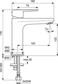 Ideal Standard Cerafine O - Umyvadlová baterie | černá