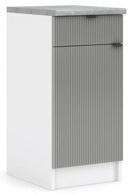 Kuchyňská skříňka spodní 40 cm - LAM D40 1D1SZ - Dvířka NELA