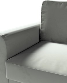 Potah na pohovku IKEA Backabro,  3-místná, rozkládací barva šedá látka lesklé, sametová