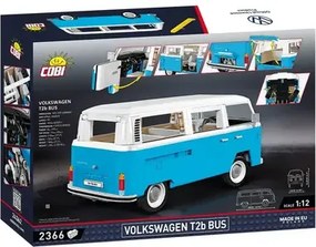 COBI 24362 Volkswagen T2b Bus světle modrá/bílá / Stavebnice / 1:12 /