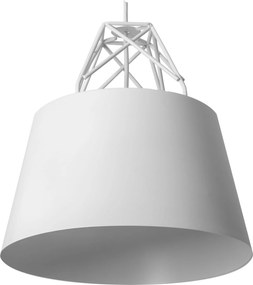 Toolight Toolight, závěsná kovová stropní lampa 1xE27 APP423-1CP, bílá, OSW-00553