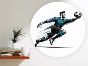 Fotbalový brankář Sparta Praha fotbalové samolepky na zeď arch 75 x 55 cm