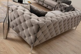 Designová sedačka Rococo 197 cm antracitová
