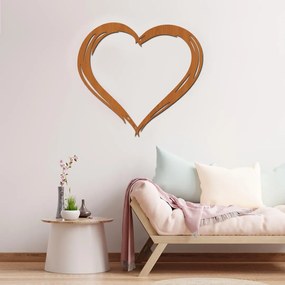 dřevo života Dřevěná dekorace srdce INK Barevný vzor: Třešeň, Rozměry (cm): 60x54