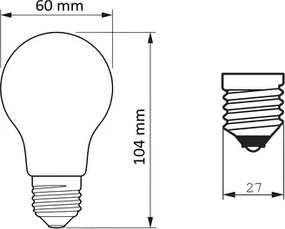 Philips CorePro LEDBulb E27 A60 čirá / LED žárovka / 10,5W (náhrada 10