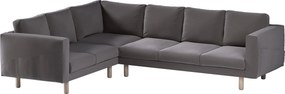 Potah na pohovku IKEA Norsborg rohová 5-místná barva hnědá látka sametová