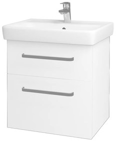 Dřevojas Koupelnová skříň Q MAX SZZ2 60 Varianta: M01 Bílá mat / Úchytka T01 / M01 Bílá mat