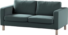 Potah na pohovku IKEA  Karlstad 2-místná, nerozkládací, krátký barva zelená látka sametová