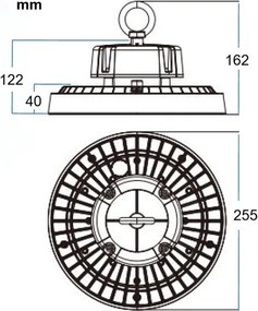 T-LED 107268 LED průmyslové CCT svítidlo CT5-UFO100W CCT