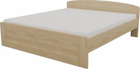 Mrava Masivní postel DONA | Rozmer - postelí, roštov, nábytku: 100 x 200 cm,Farebné prevedenie: orech,Povrchová úprava: lak