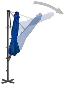 Konzolový slunečník s hliníkovou tyčí azurově modrý 300 cm - Default Title