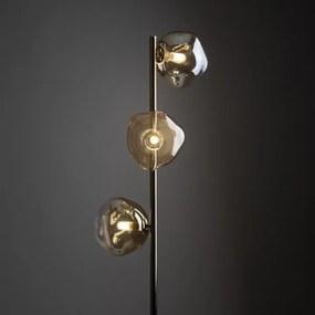 BRILAGI - Stojací lampa VULCANO 3xG9/8W/230V zlatá/kouřová béžová