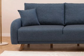 Hanah Home Rohová pohovka HERA tmavě modrá pravá 297 cm