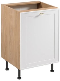 SORENTO pb | dolní skříňka D60 s dvířky | 60 cm | PRAVÁ | puccini/bílá