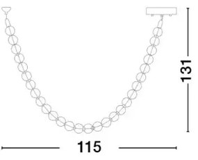 Luxusní lustr Perla 131