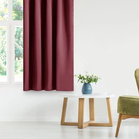 Závěs AmeliaHome Blackout s průchodkami 140x270 cm vínový