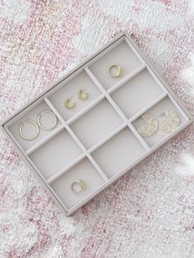 Krabička na šperky Stackers s 9 přihrádkami classic větle béžová