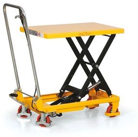 Pojezdový hydraulický zvedací stůl TF, nosnost 150 kg, zdvih 720 mm