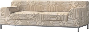 Potah na pohovku IKEA  Kramfors 3-místná barva béžová látka pletený vzor, vzorované