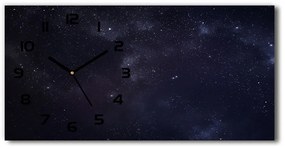 Wallmuralia Skleněné hodiny na stěnu tiché Hvězdokupy 60x30 cm