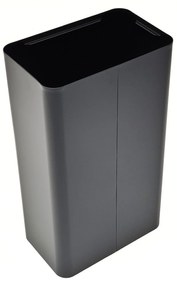 Odpadkový koš na tříděný odpad Caimi Brevetti Maxi N,70 L, bílý, sklo čiré