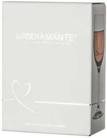 Diamante sklenice na bílé víno se Swarovski krystaly Petit Heart 240 ml 2KS