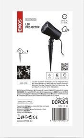 Vánoční osvětlení EMOS DCPC04 ZY2373 LED dekorativní projektor vločky